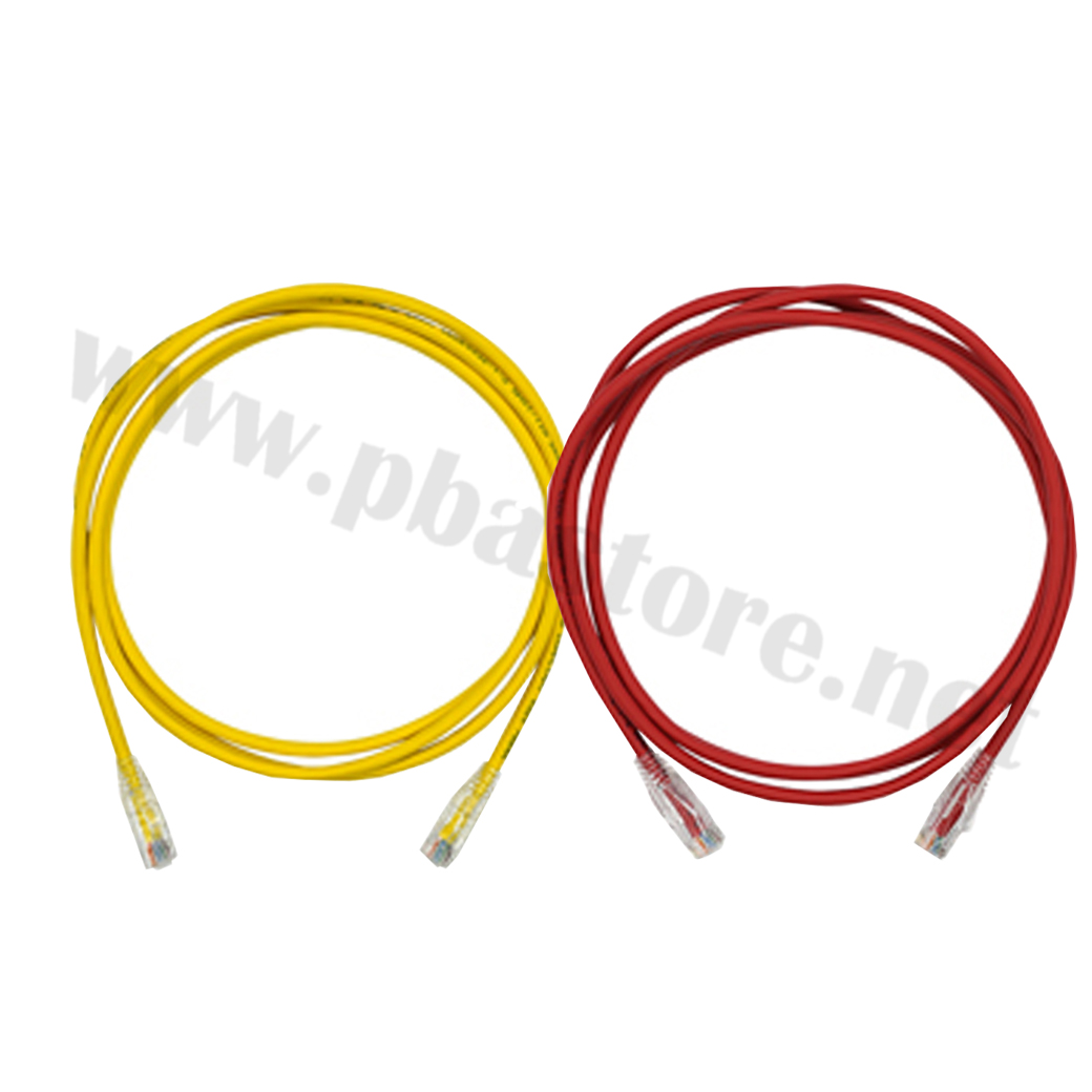 สายแลน Patch Cord CAT 6 RJ45-RJ45 LSZH 2M. INTERLINK รุ่น US-5102LZ-X สีแดง สีเหลือง มาตรฐาน Cat6